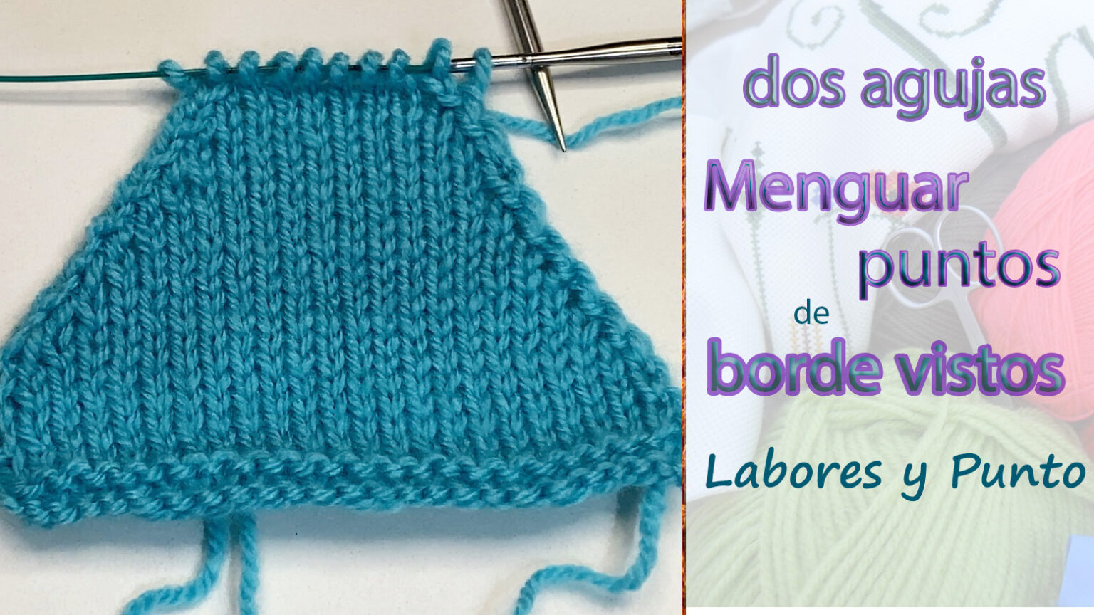Curso rápido y fácil para tejer a dos agujas - Labores y Punto